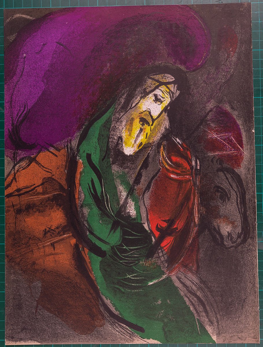 The Bible: Jeremiah Lithograph by Marc Chagall, 1956 for sale at Pamono