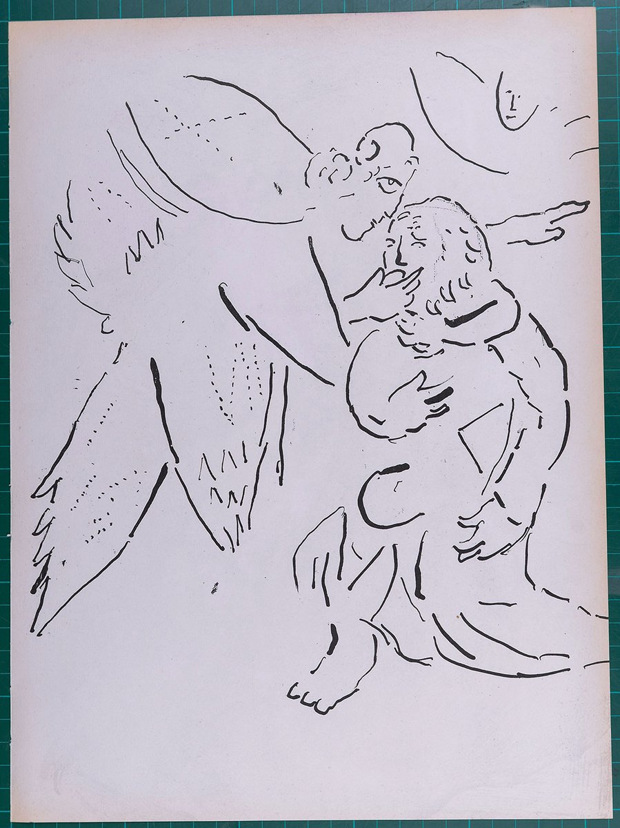 The Bible: Isaiah Lithograph by Marc Chagall, 1956 for sale at Pamono