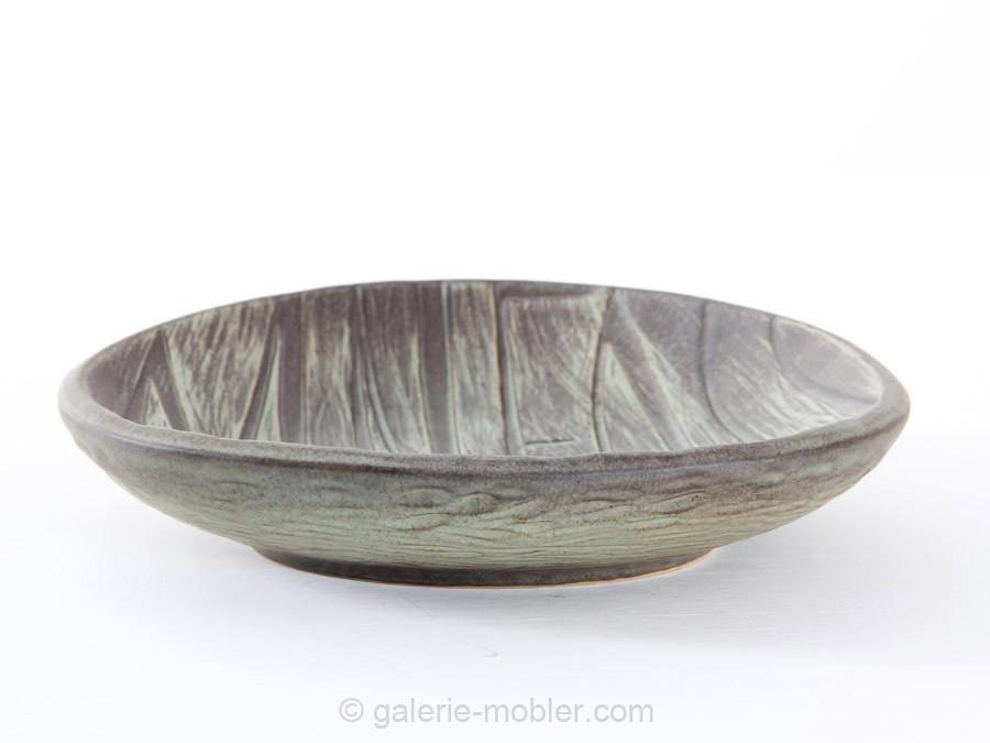Scandinavian Ceramic Triangular Bowl from Humlebaek Keramik, 1960s for ...
