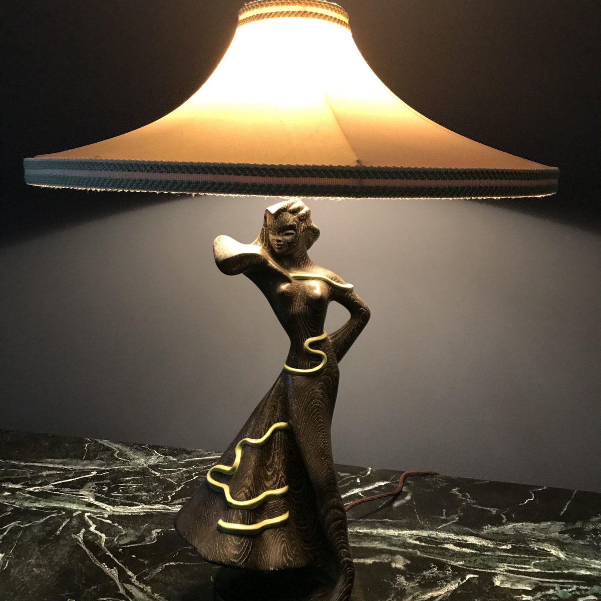 Mid-Century Tischlampe von Bernie & Rena Stein für Rena Stein, 1960er ...