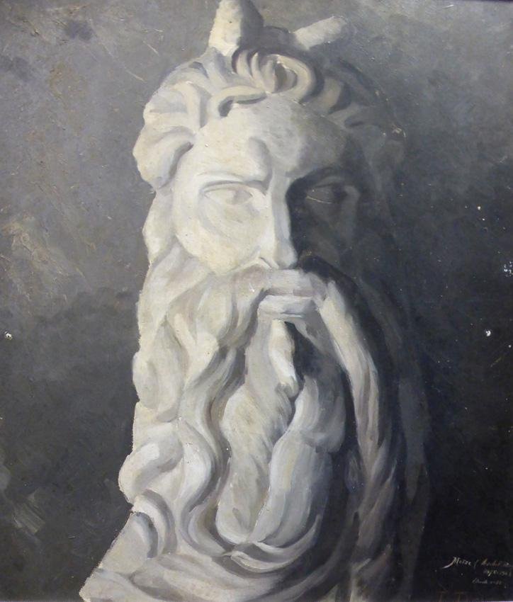 Antique Portrait of Moses After Michelangelo for sale at Pamono