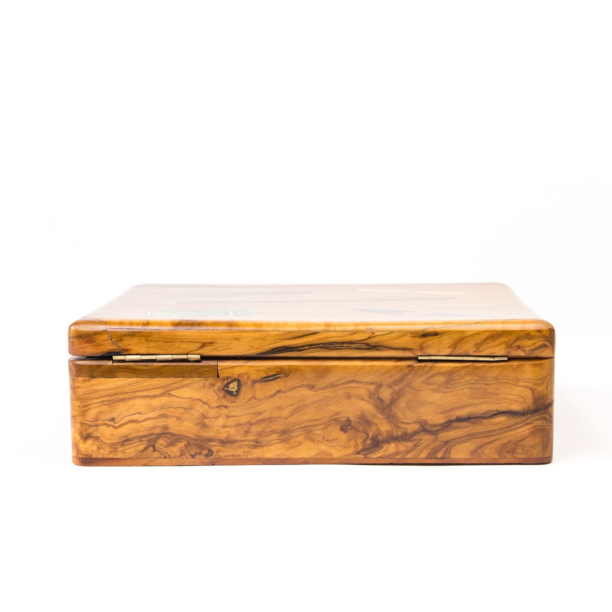 Antique Wooden Tobacco Box, 1910s for sale at Pamono