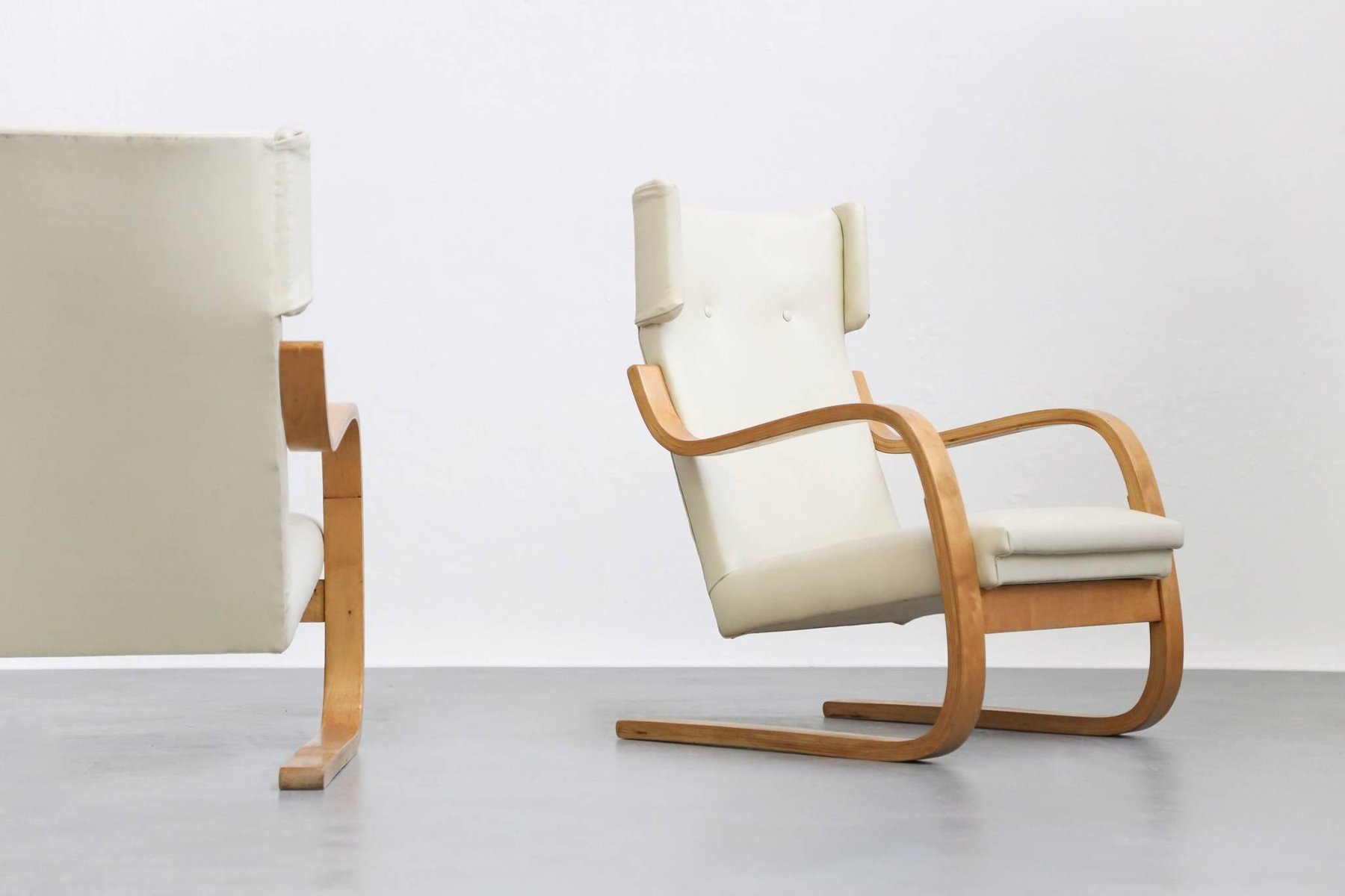 Finnische Modell 401 Sessel von Alvar Aalto, 1930er, 2er Set bei Pamono kaufen