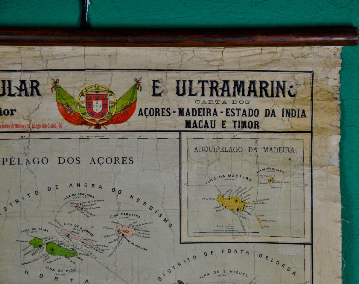 Map of Portugal and Overseas, 1960s for sale at Pamono
