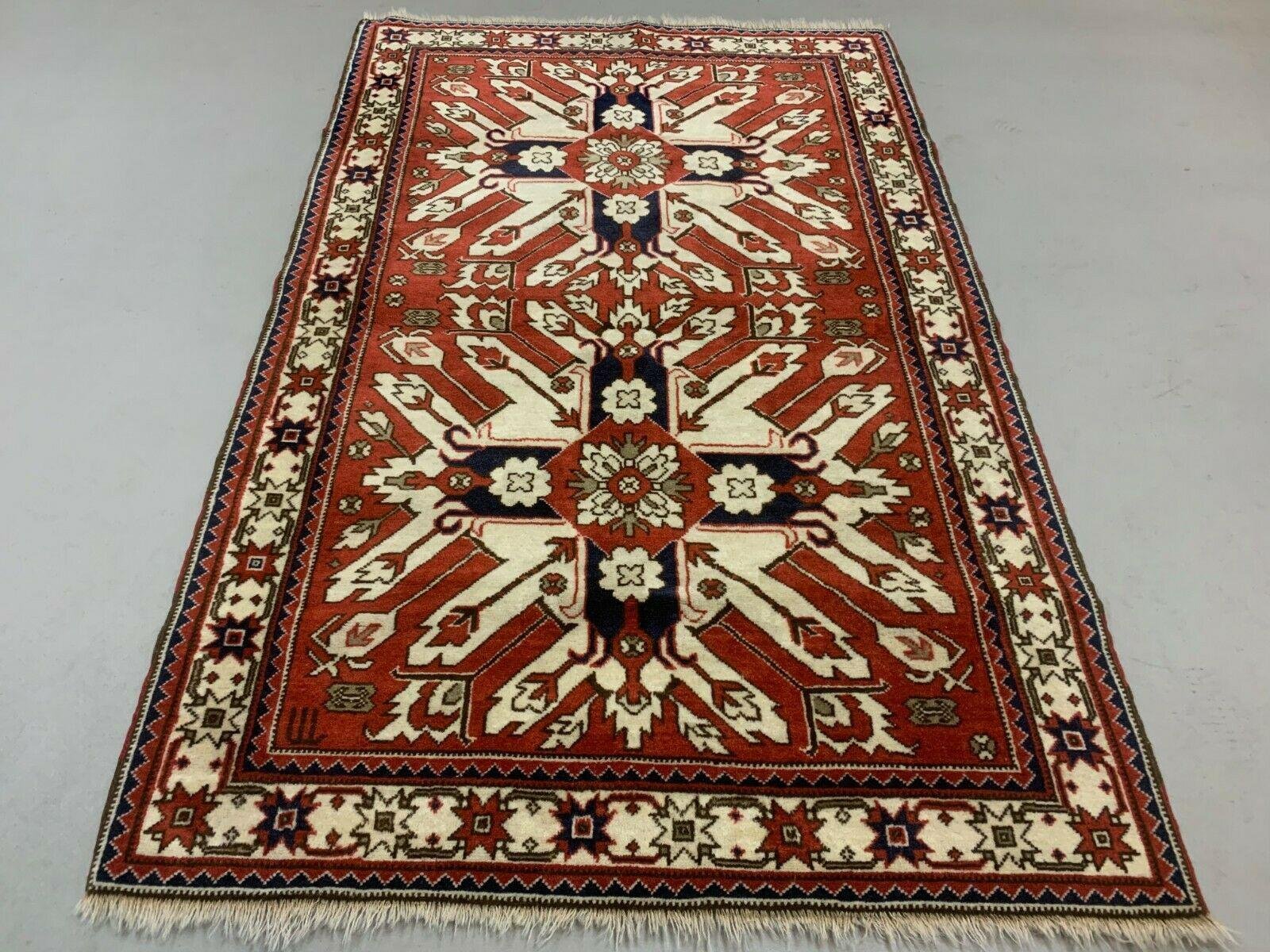 Vintage Azeri Country Home Caucasian Eagle Tribal Rug for sale at Pamono