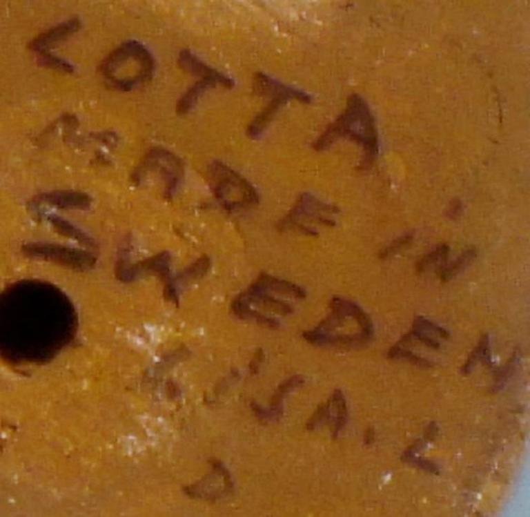 Semi-Glasur Steingut Lotta Figur von Lisa Larson für Gustavsberg, 20 ...