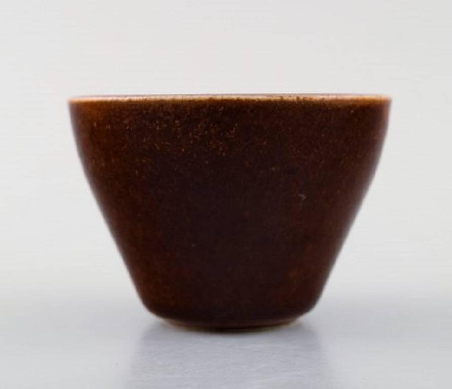 Saxbo Stoneware Vase in Modern Design with Glaze in Brown Shades for ...