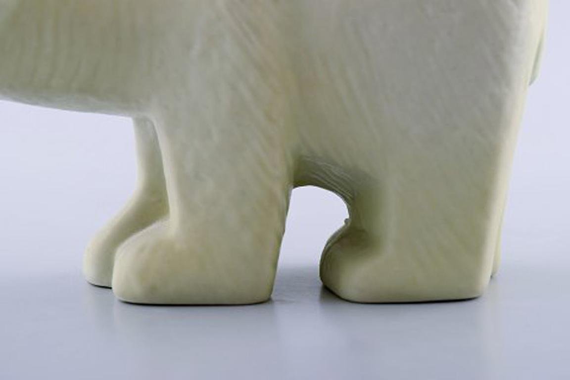 Eisbär aus glasiertem Steingut von Lisa Larson für Gustavsberg, 20 ...