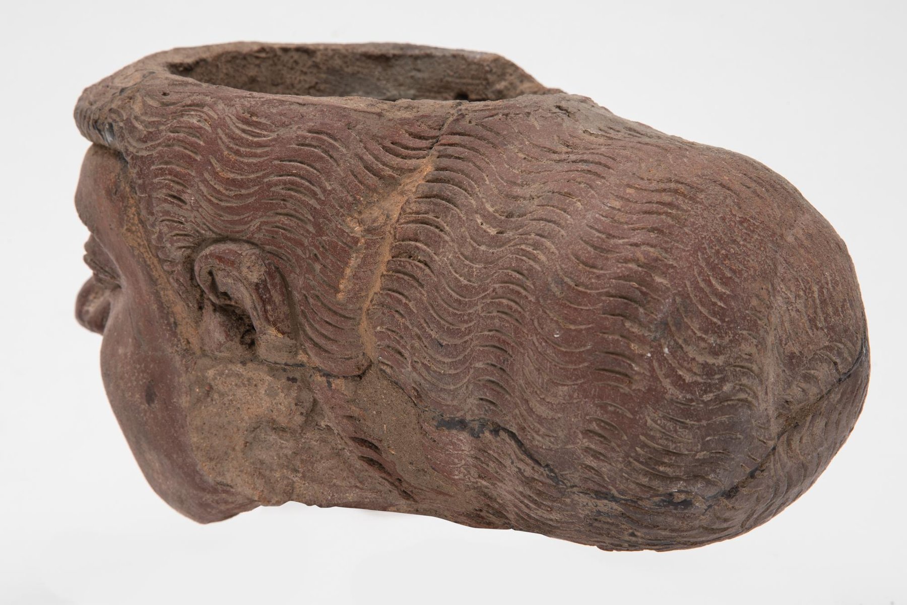 Antique Artefact Majapahit Terracotta Expressive Head for sale at Pamono