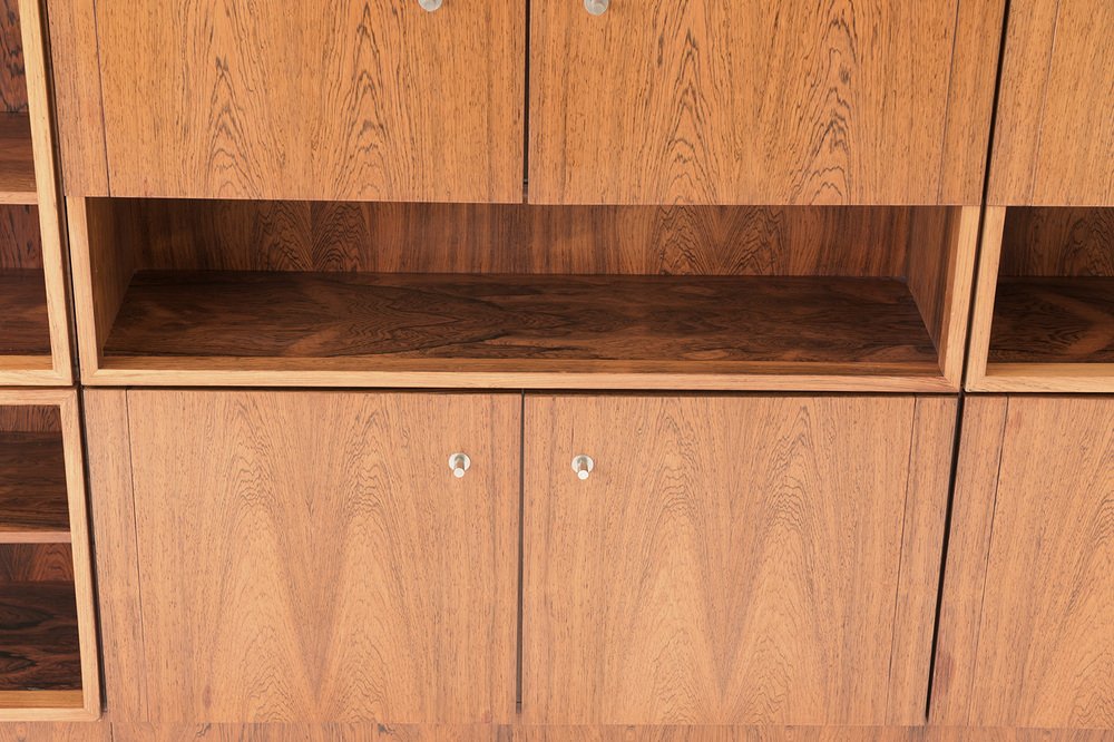 German Rosewood Wall Unit from Perfecta, 1960s for sale at Pamono