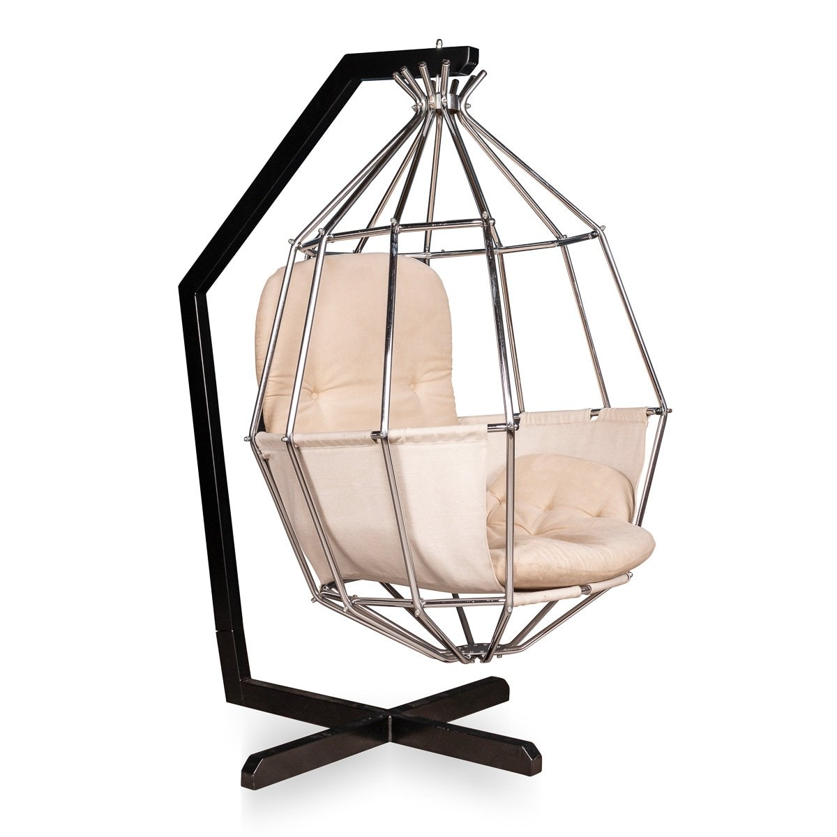 Vintage Parrot Cage Chair from Ib Arberg, 1970s for sale at Pamono