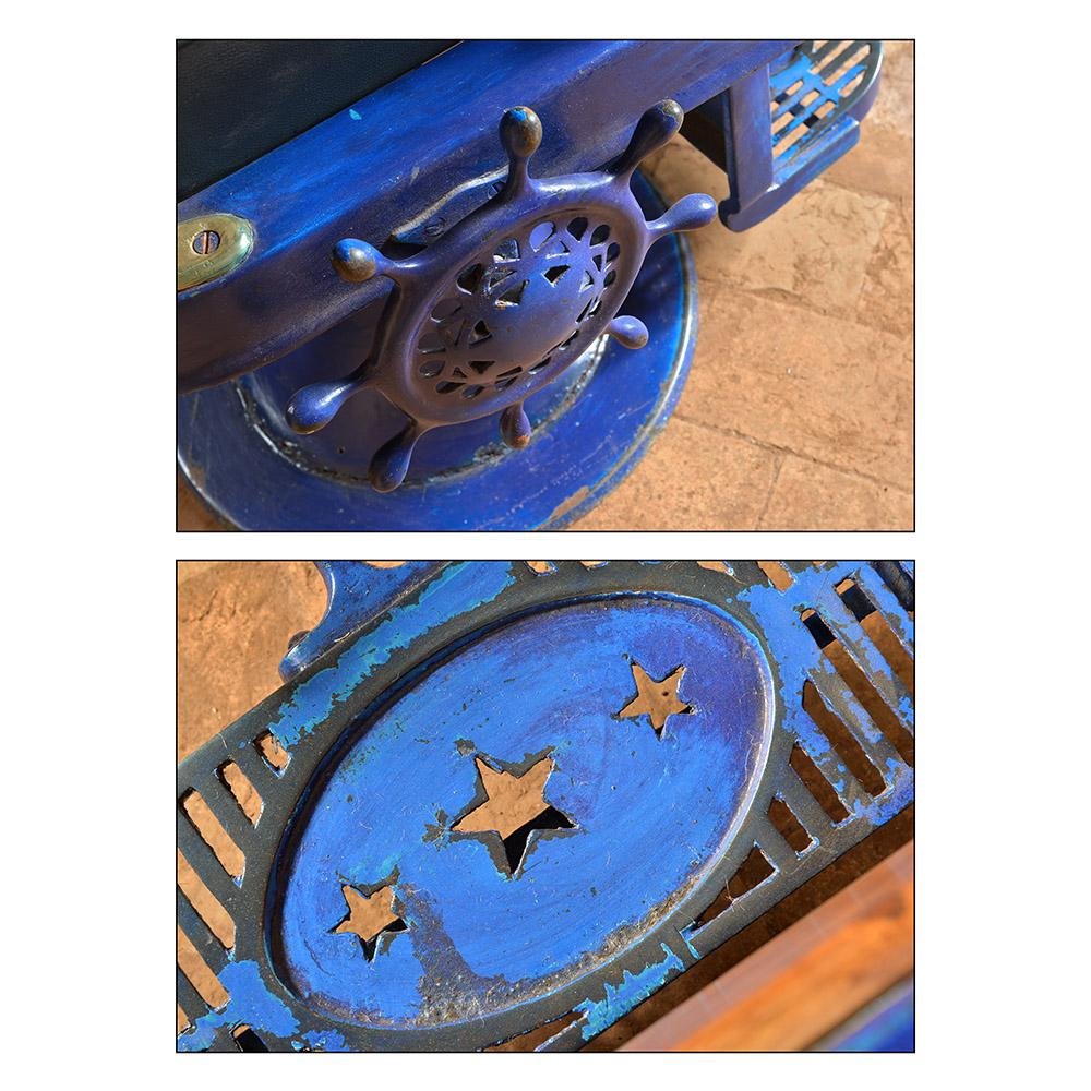 Blue Barber Chair for sale at Pamono