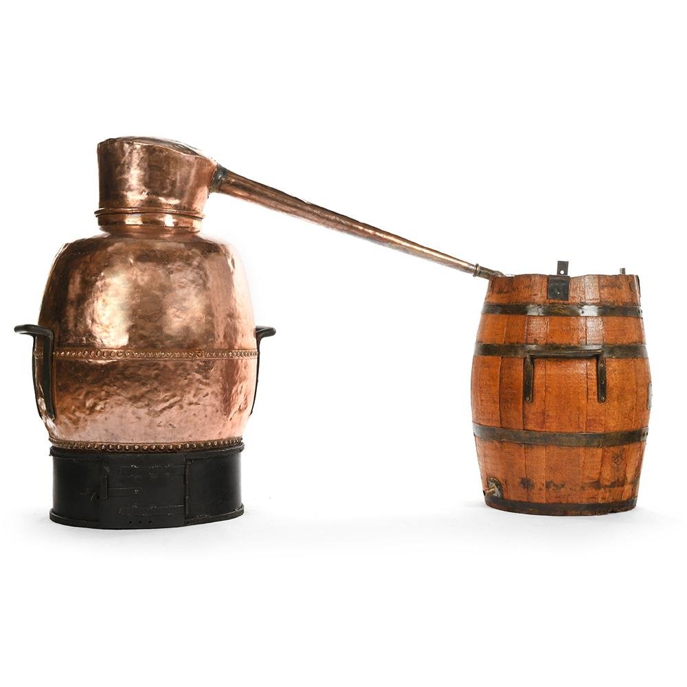 19 Century Copper Distillery Alembic Barrel for sale at Pamono