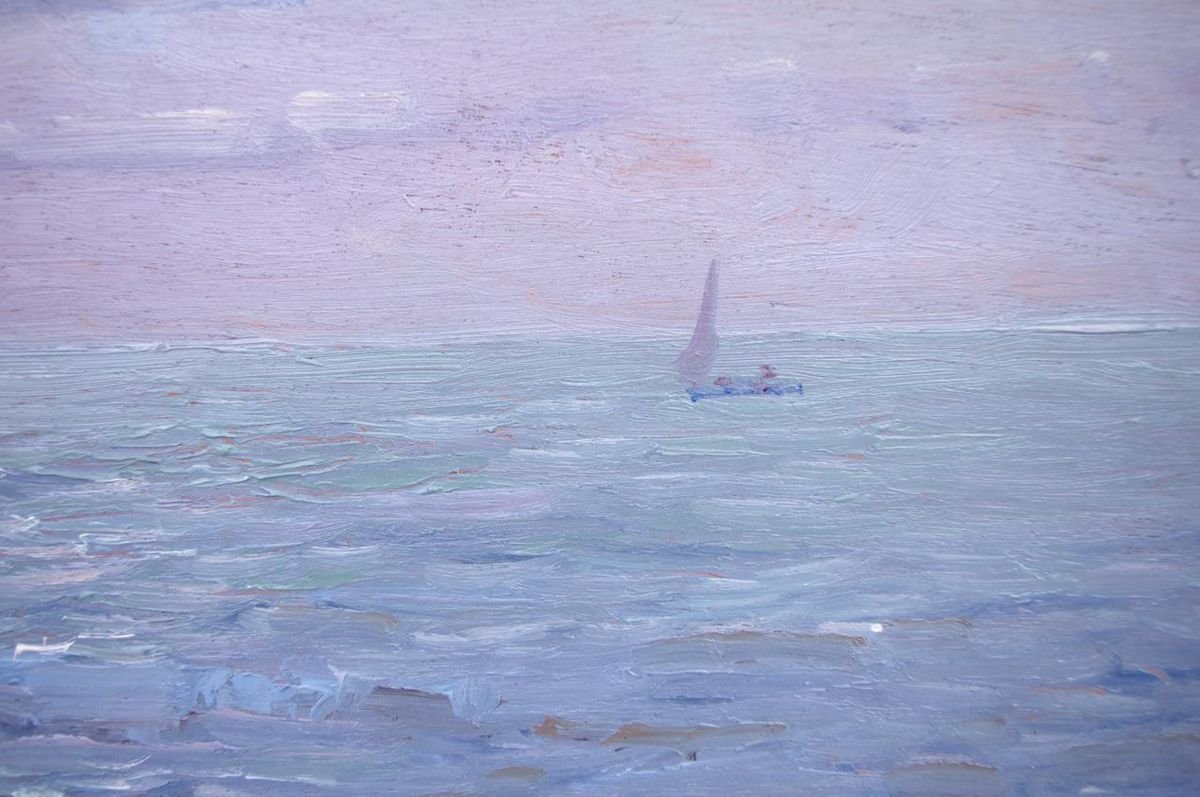 Antique Fishermen Oil on Panel by Federico Morello for sale at Pamono