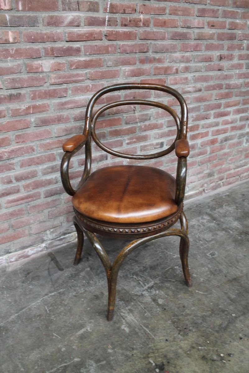 Vintage Revolving Metal Armchair for sale at Pamono