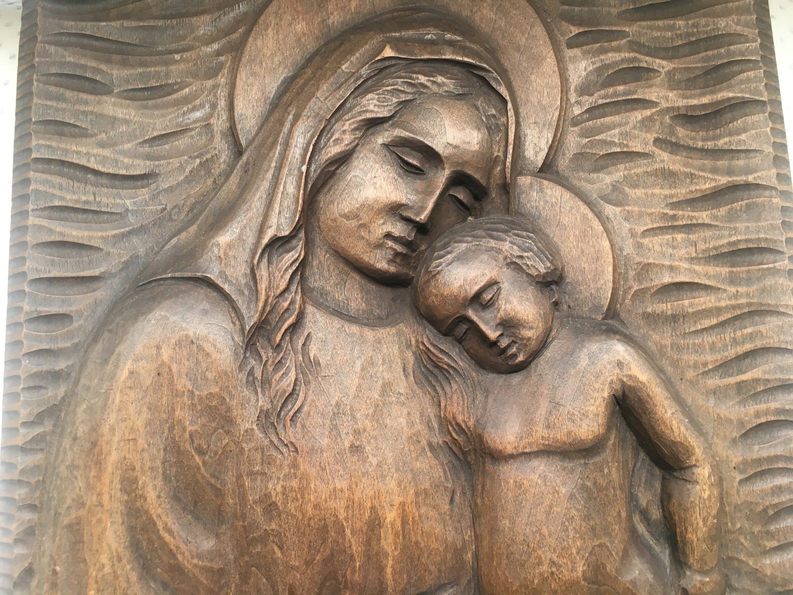 Flat Wood Carving, 1940s for sale at Pamono