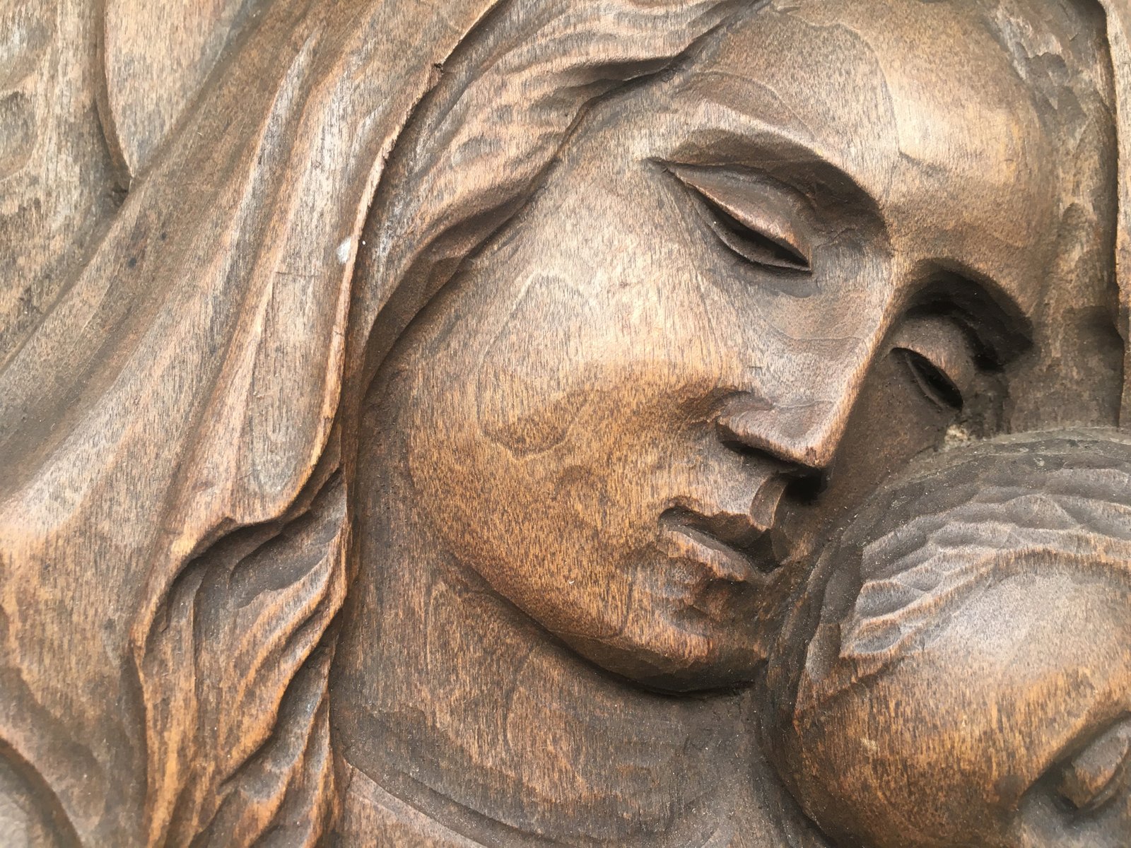 Flat Wood Carving, 1940s for sale at Pamono