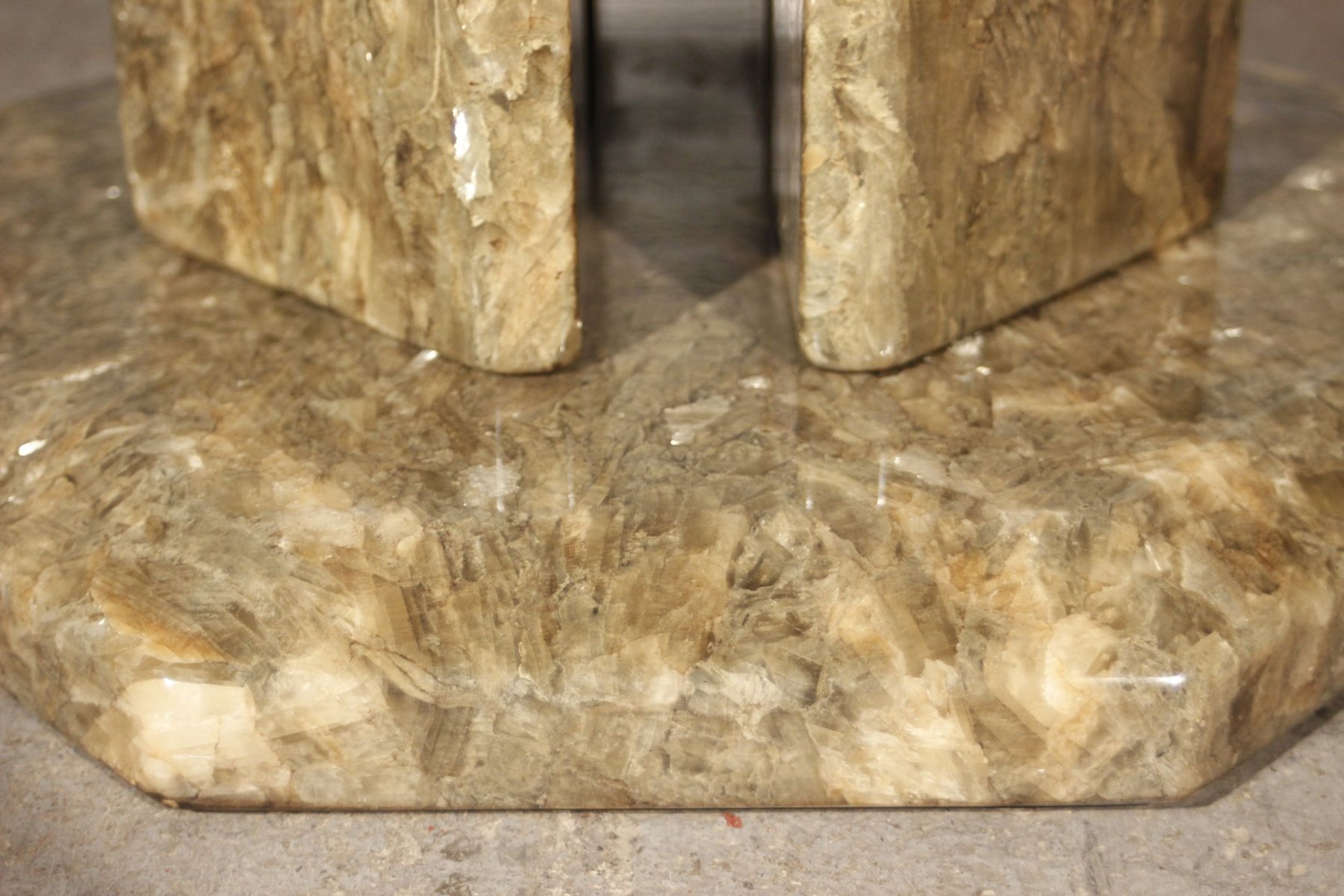 Regency Style Italian Octagonal Textured Resin and Quartz Dining Table ...