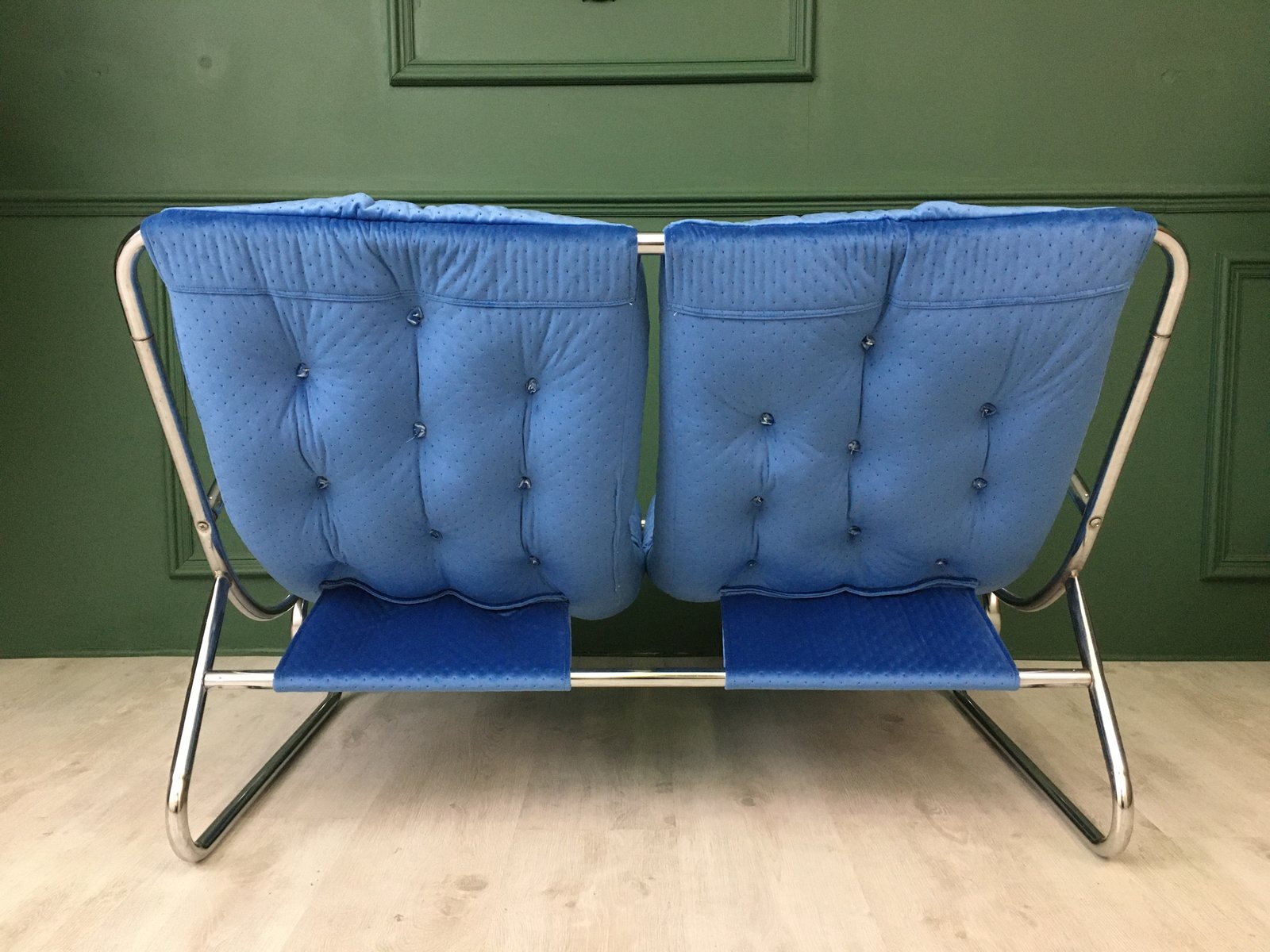 Vintage Metal Frame Sofa for sale at Pamono