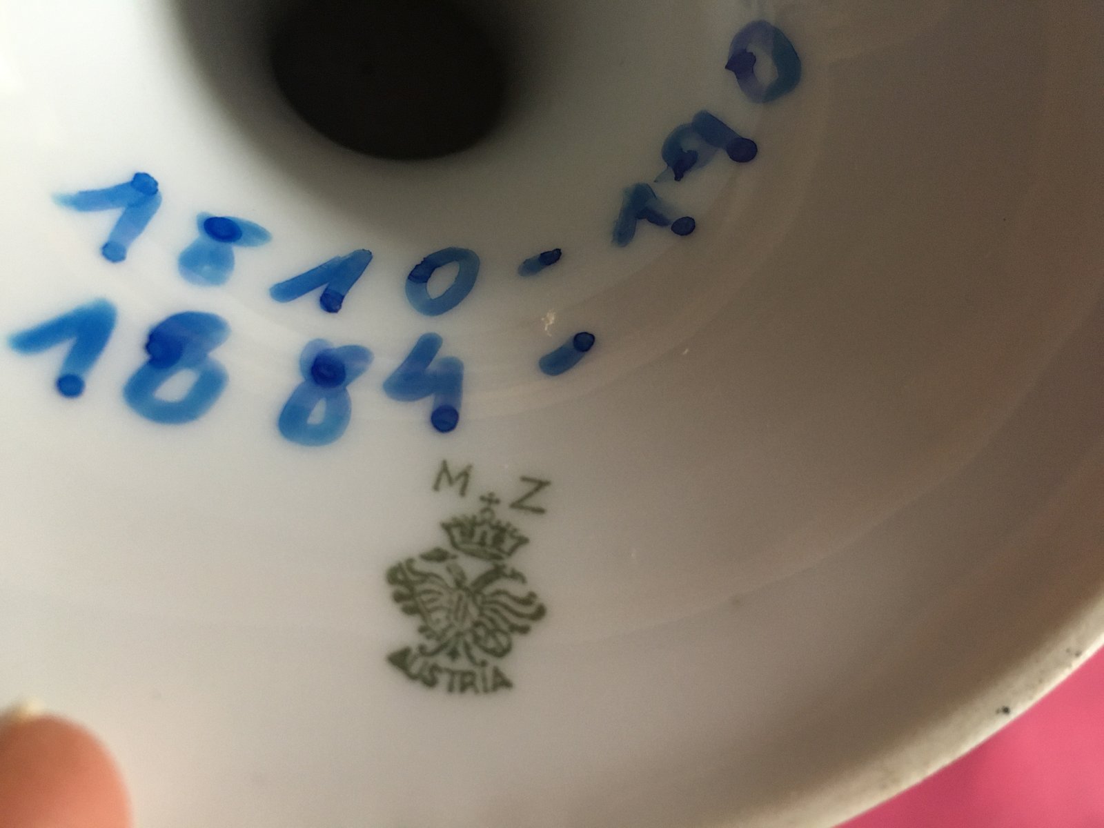 Antique Porcelain Plate by Moritz Zdekauer for sale at Pamono