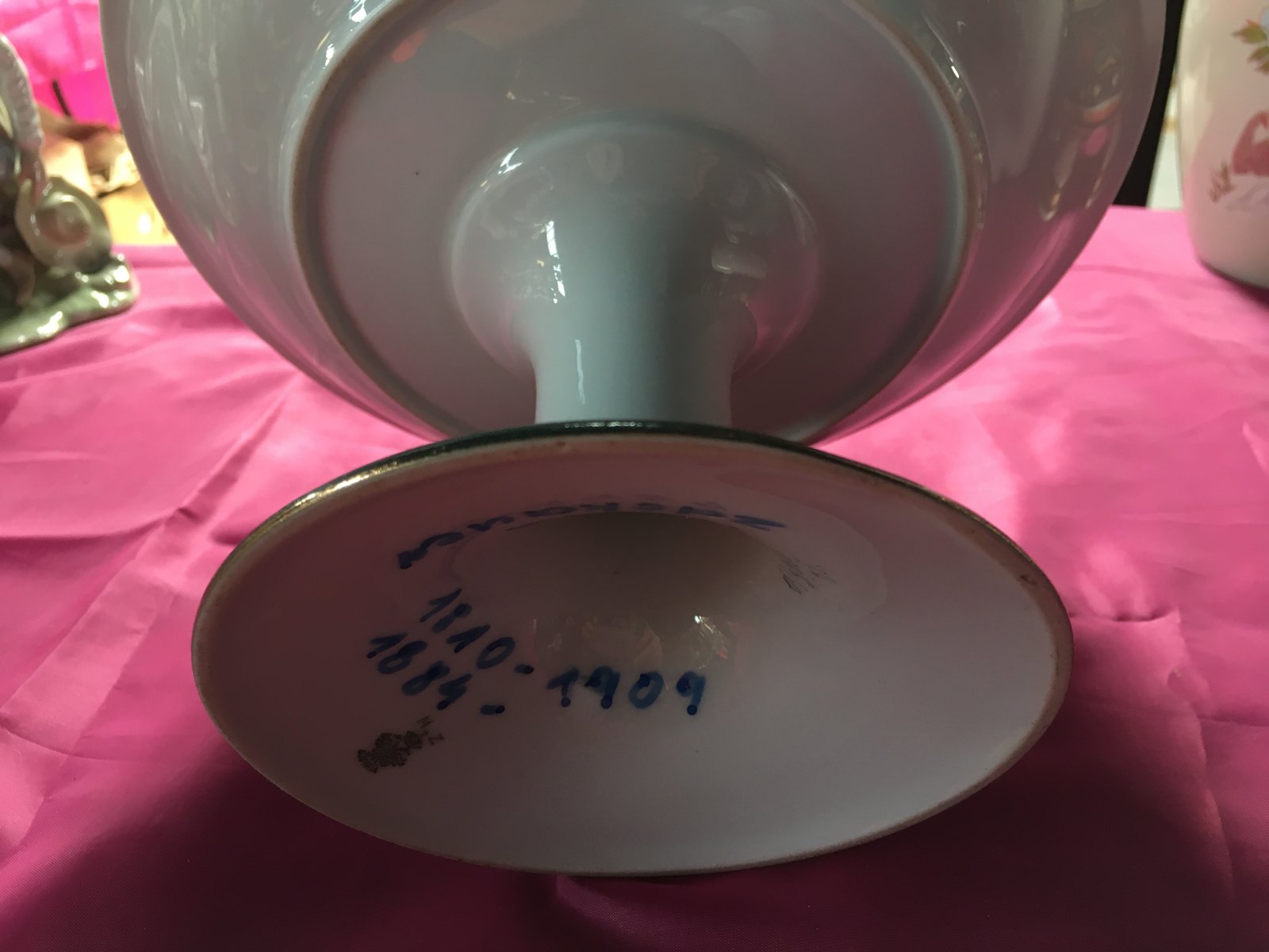 Antique Porcelain Plate by Moritz Zdekauer for sale at Pamono