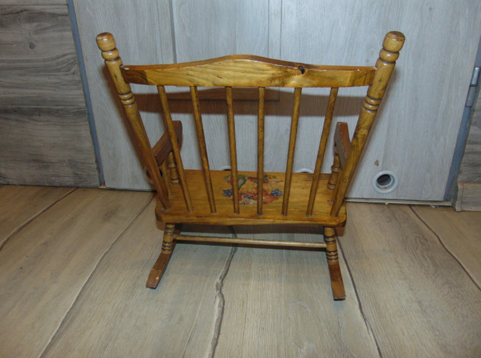Mid-Century Wooden Toy Rocking Chair for sale at Pamono