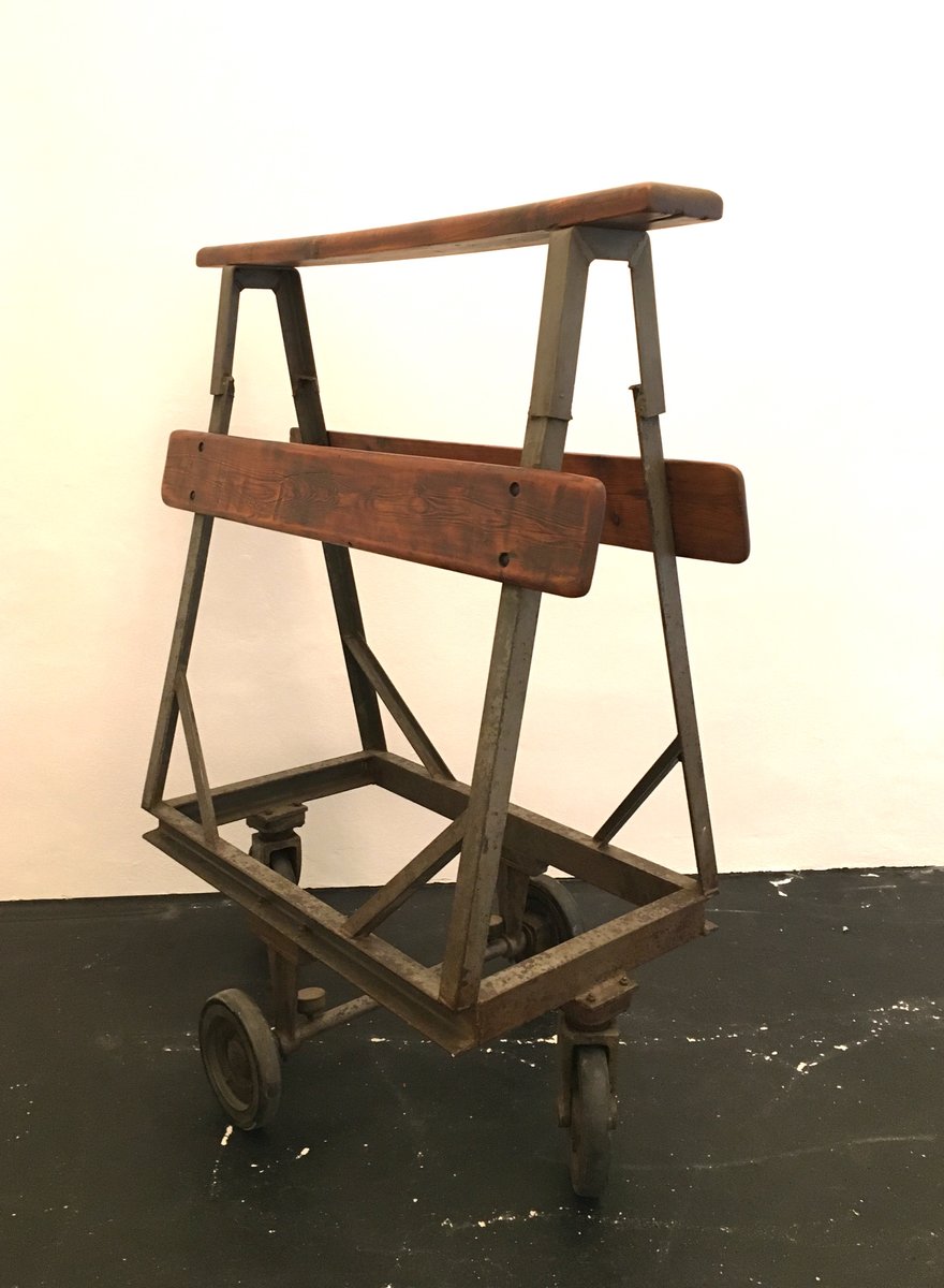 Vintage Leather Trolley, 1930s for sale at Pamono