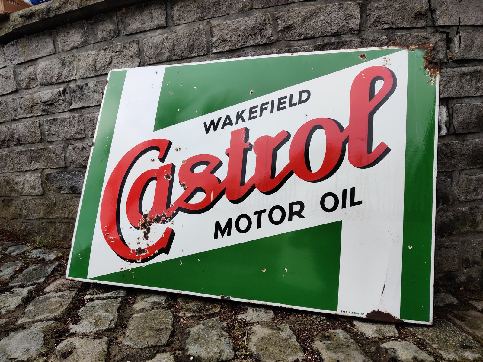 Enamel Castrol Sign, 1960s for sale at Pamono
