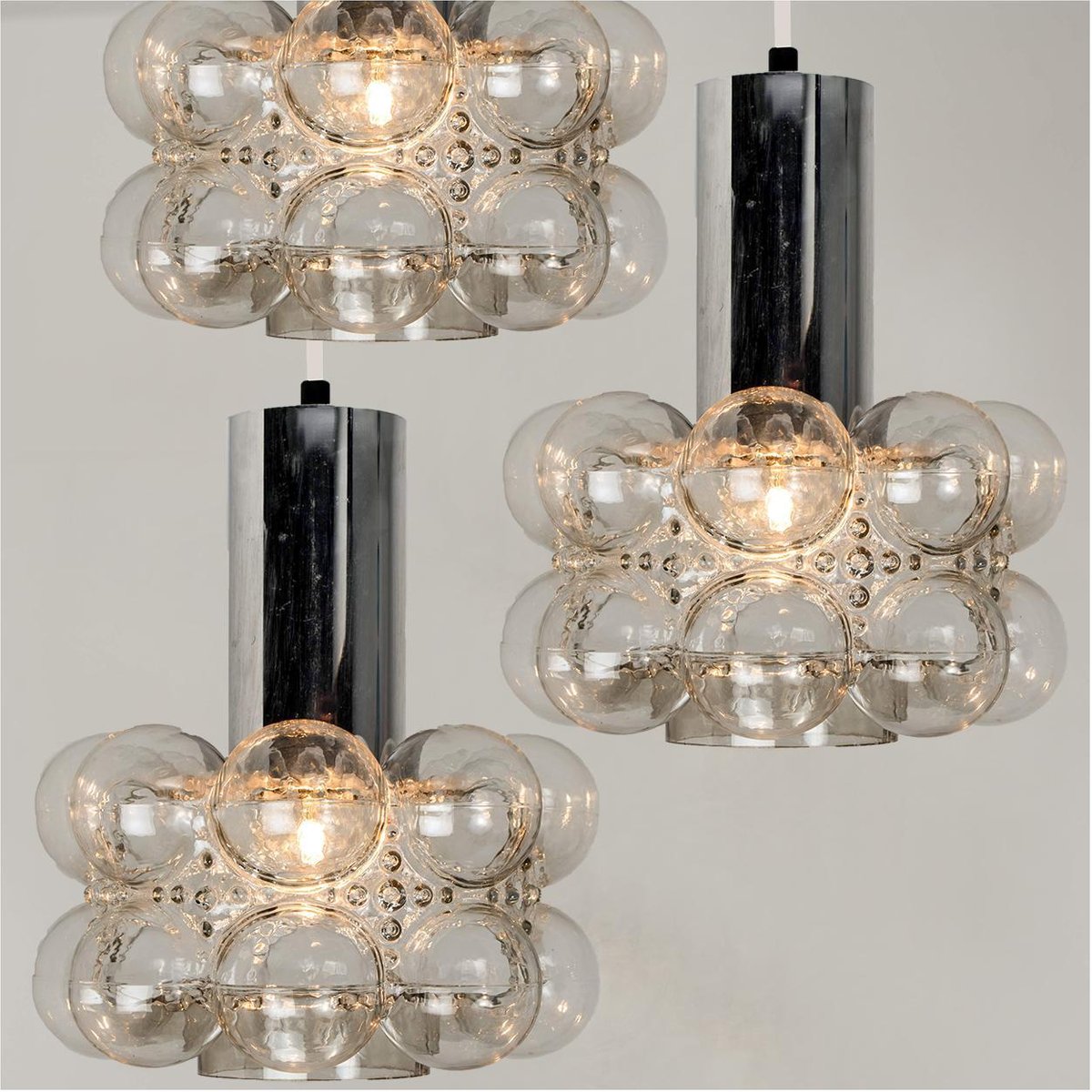 Cascade Light Fixture with Five Pedant Lights by Helena Tynell, 1960s ...