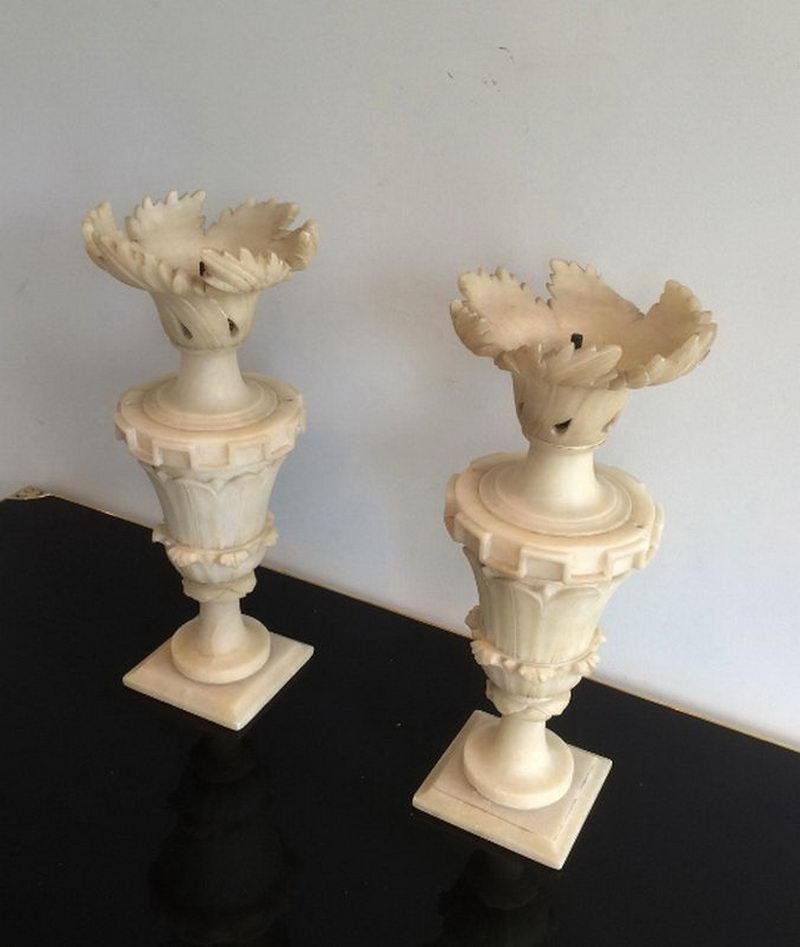 Alabaster Decorations, 1900s, Set of 2 for sale at Pamono