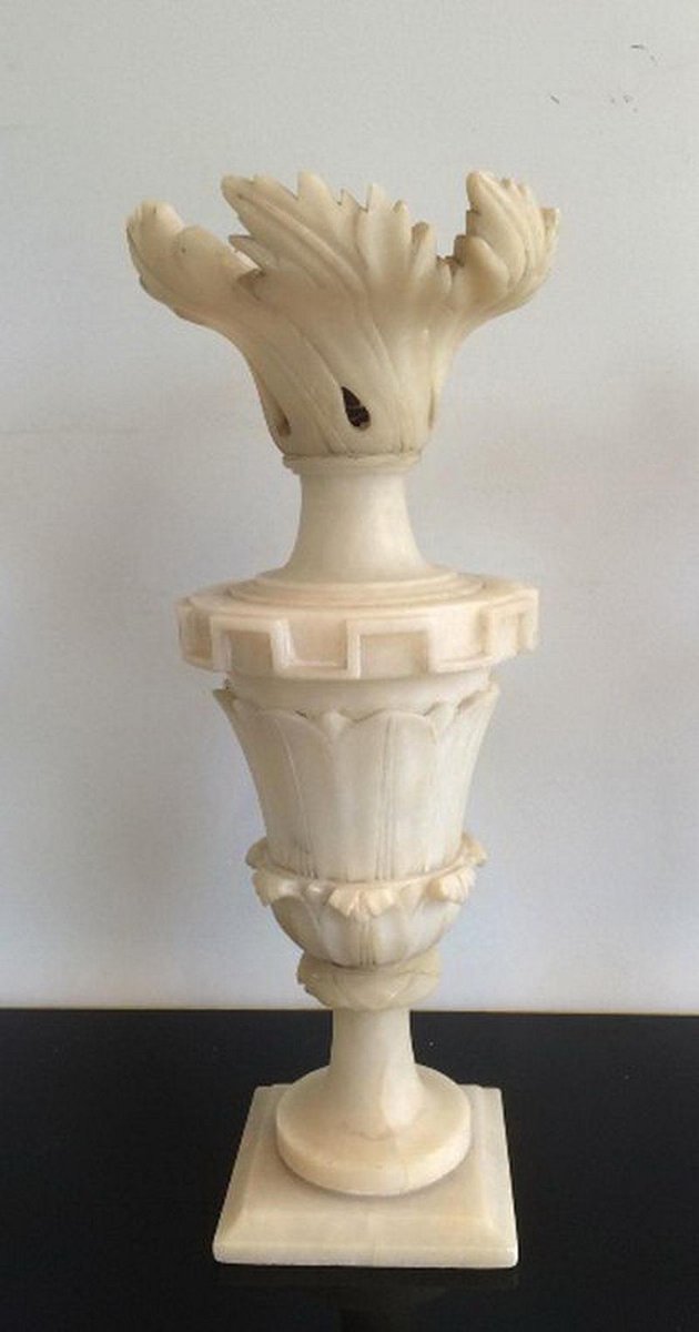 Alabaster Decorations, 1900s, Set of 2 for sale at Pamono