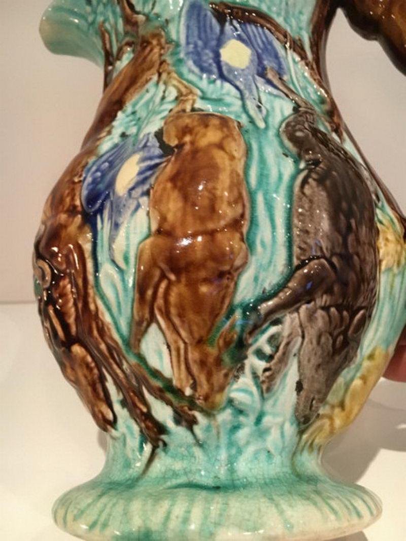 Nimy-Les-Mons-Mouzin Fox & Animals Pitcher, 1920s for sale at Pamono