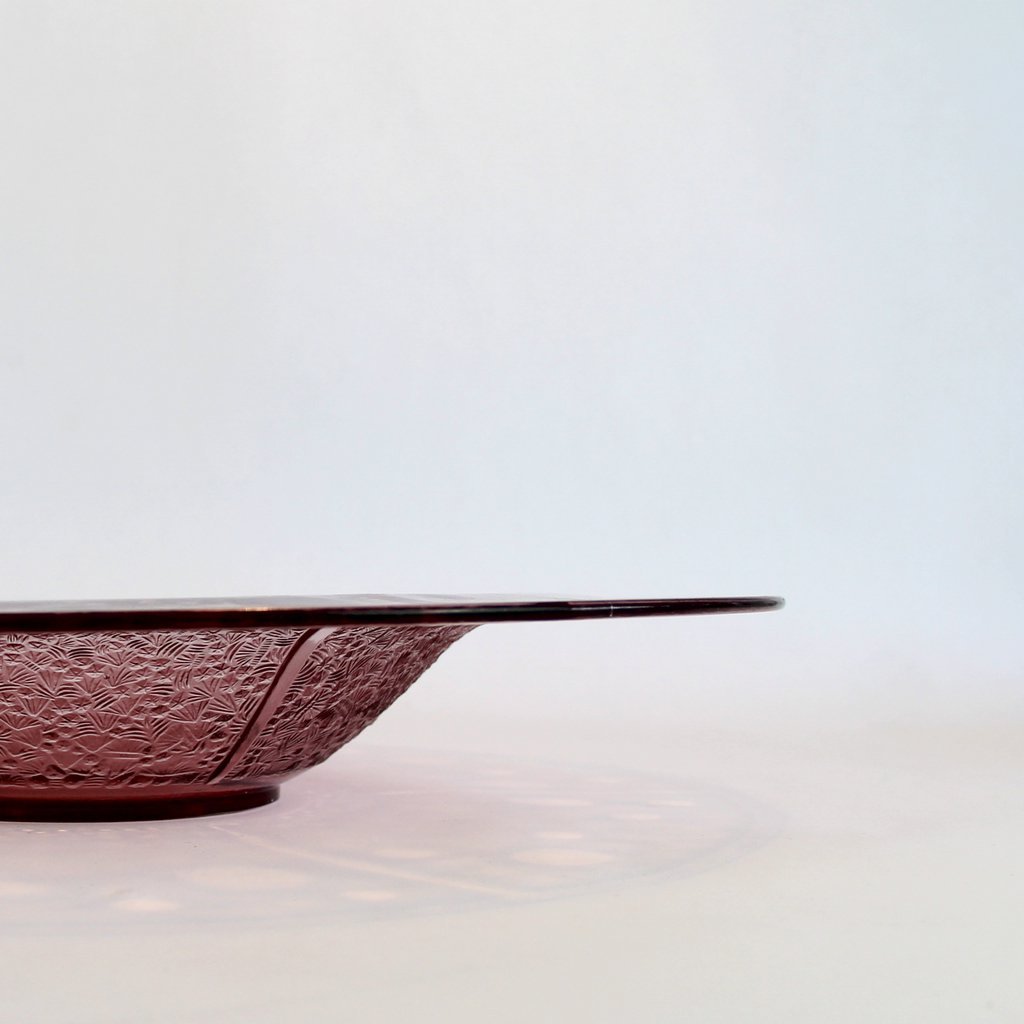 Large French Glass Plate from Verlys, 1930s for sale at Pamono