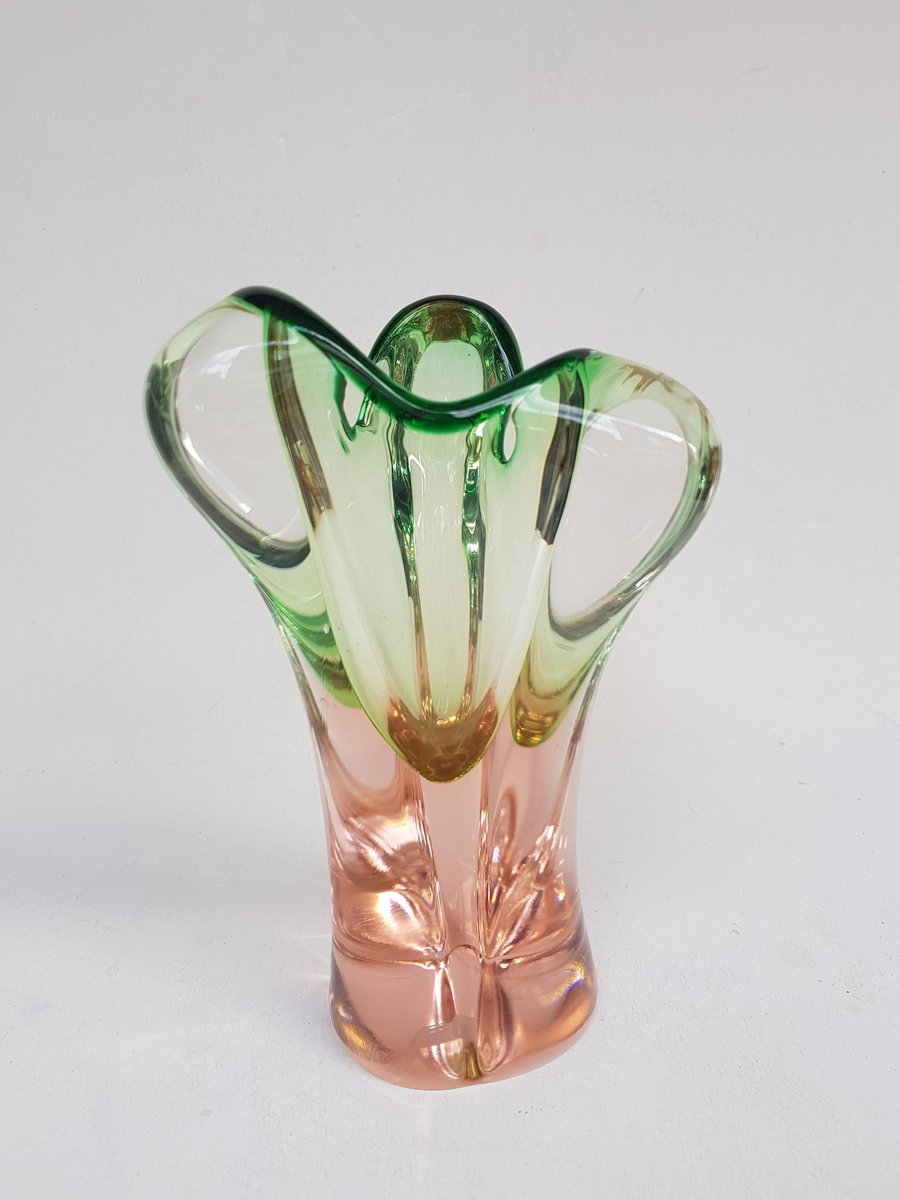 Czech Art Glass Vase By Josef Hospodka For Chrisbska 1960s For Sale At Pamono