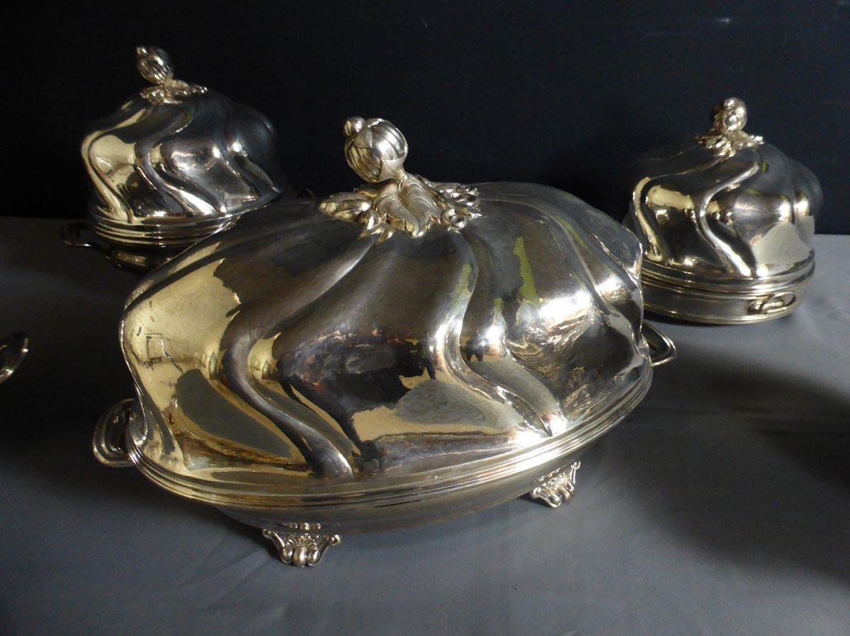 Antique Silver Metal Bells, Set of 5 for sale at Pamono