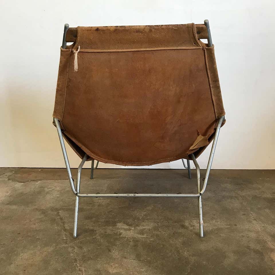Suede Model J361 Lounge Chair by Erik Ole Jørgensen for Bovirke, 1960s for sale at Pamono