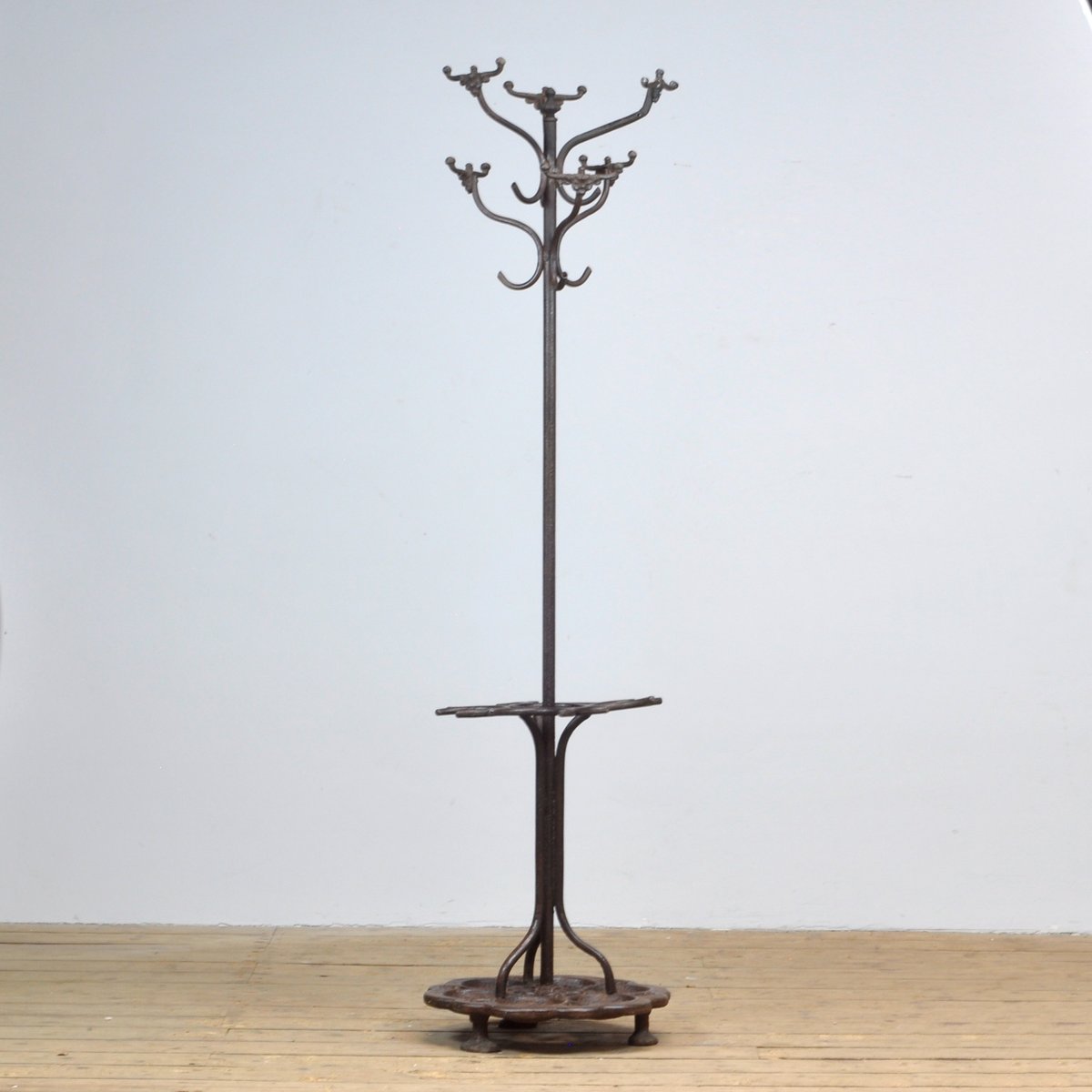 Cast Iron Coat Rack with Umbrella Stand, 1930s bei Pamono kaufen
