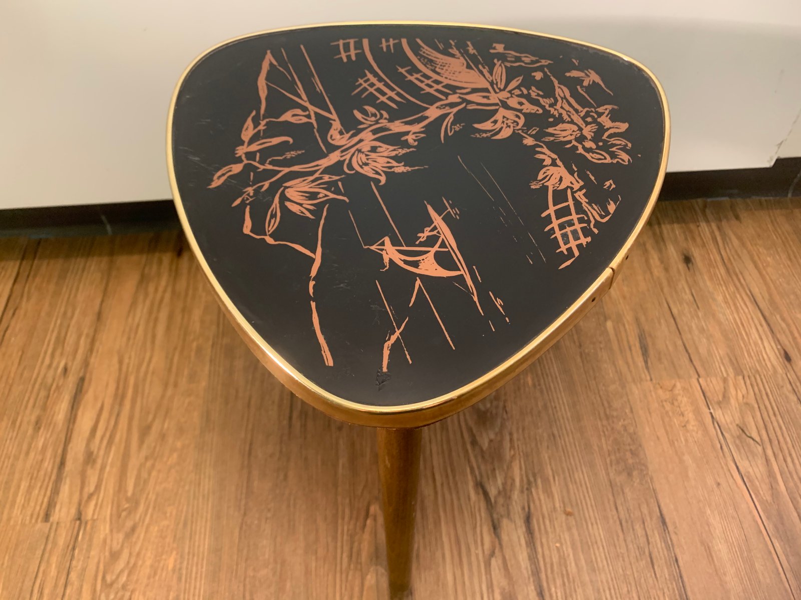 Kidney Shaped Plant Stand, 1950s for sale at Pamono