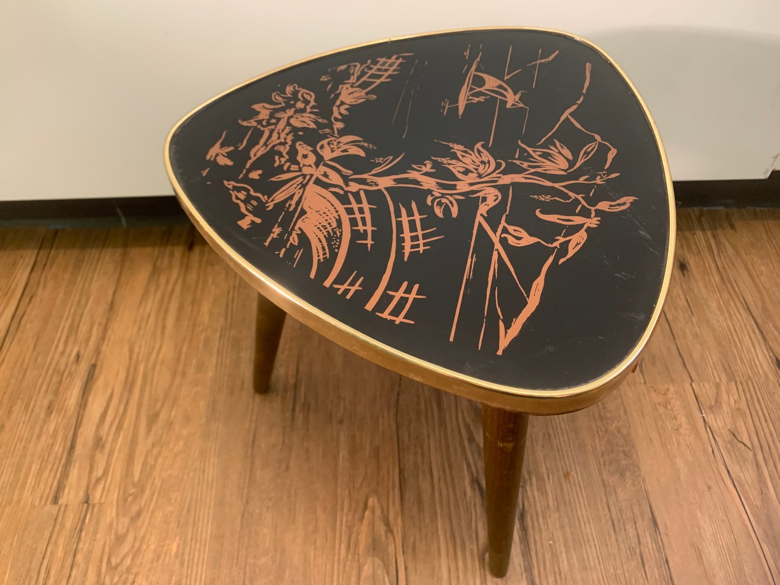 Kidney Shaped Plant Stand, 1950s for sale at Pamono