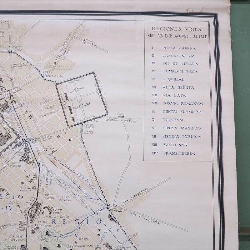 Schulwandkarte von Alt-Rom von Instituto Geografico de Agostini Nora ...