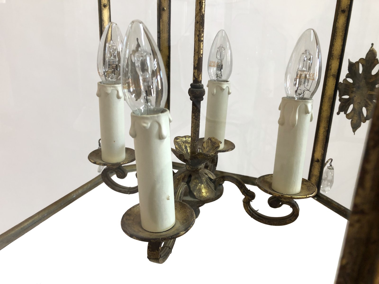 Antique French Ceiling Lamp, 1800s for sale at Pamono