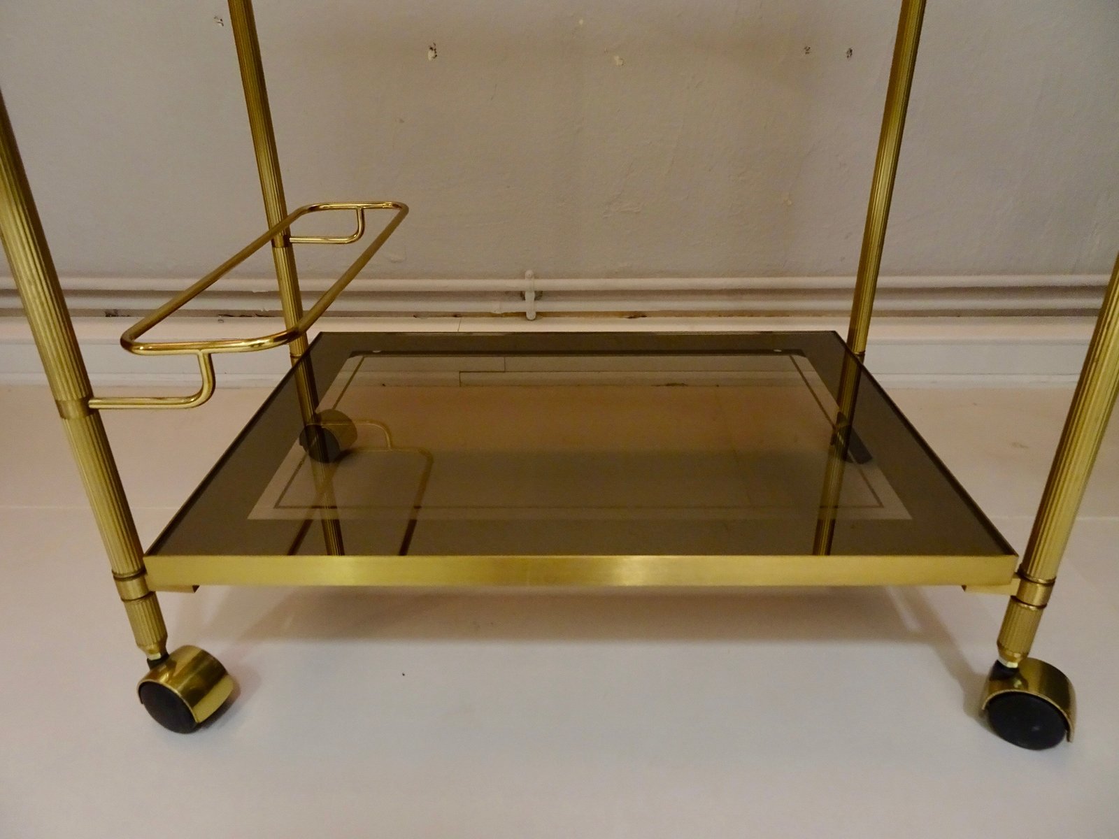 Antique Neoclassical Style Golden Trolley for sale at Pamono