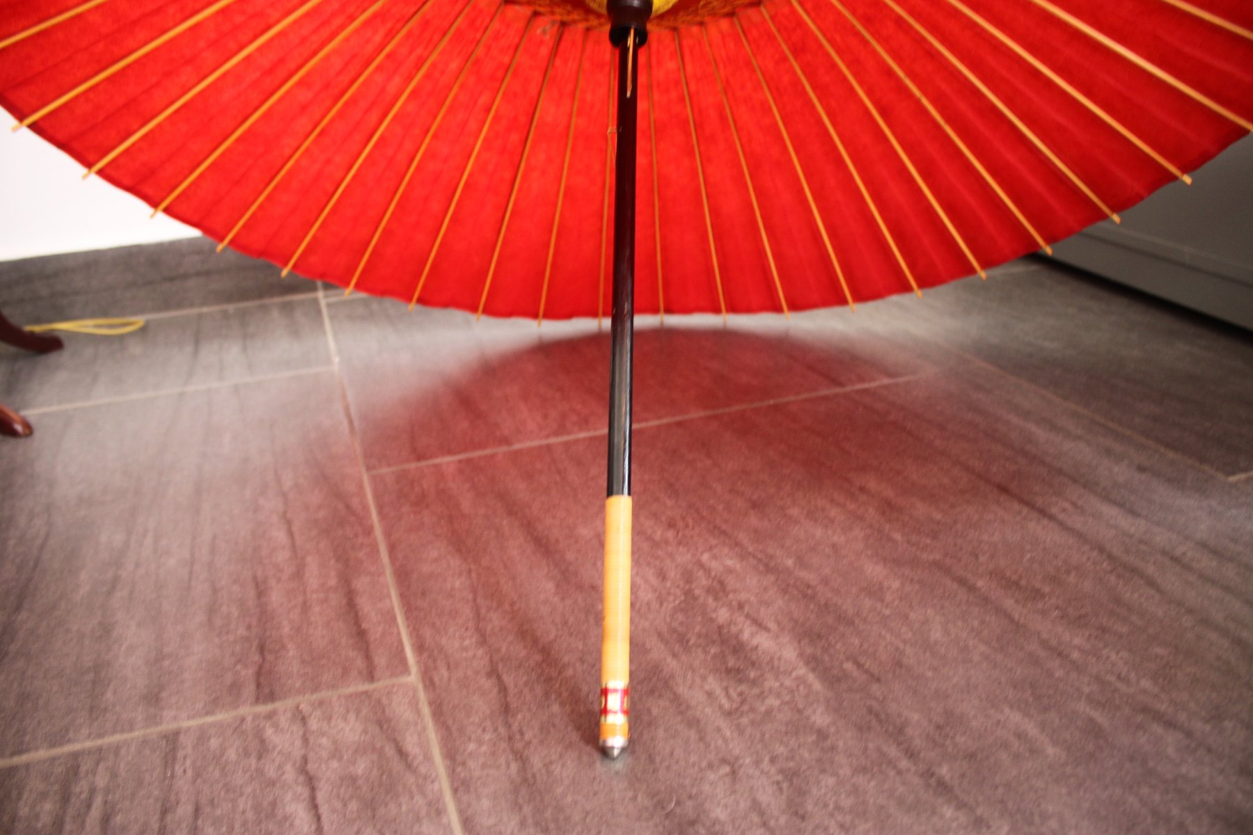 Large Japanese Red Parasol, 1980s for sale at Pamono