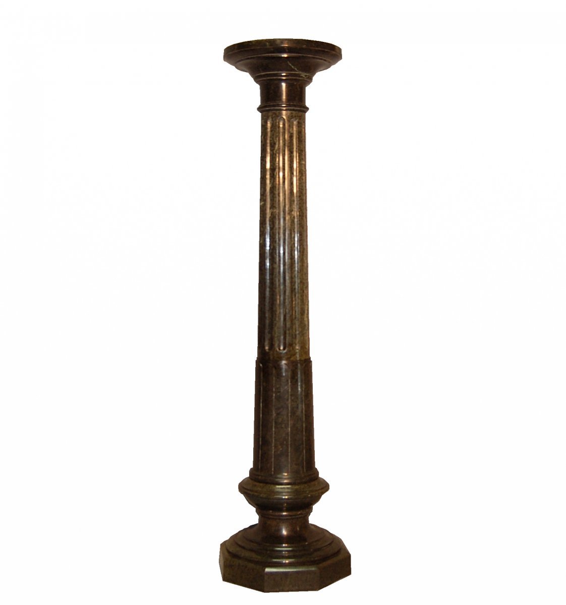 19th Century Fluted Marble Column for sale at Pamono