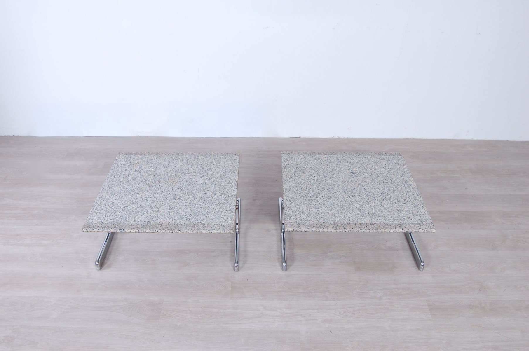 Steel and Granite Coffee Tables by Ammannati & Vitelli for Bruno ...