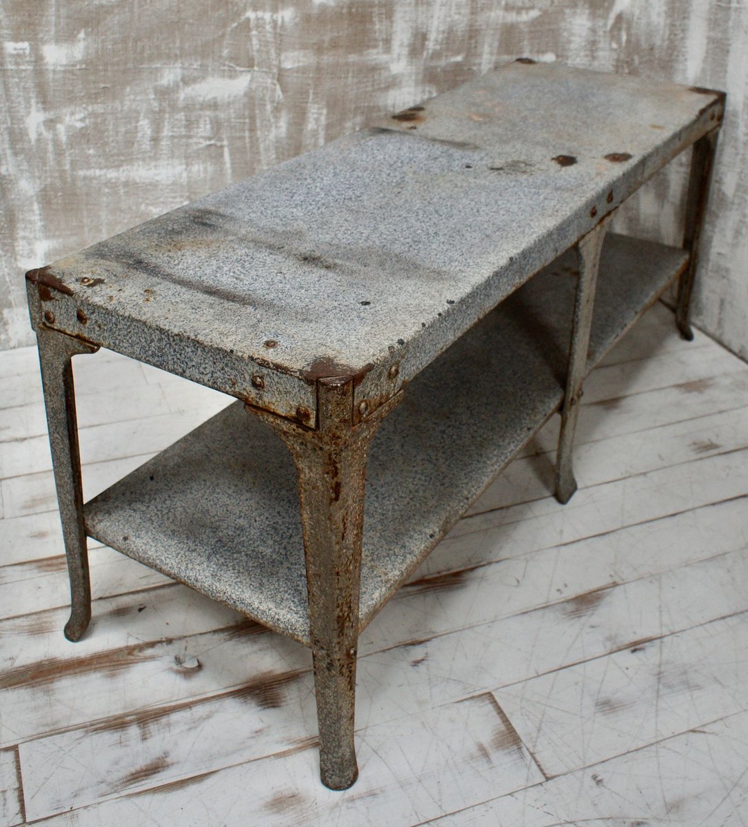 Vintage Enamel Butchers Wet Bench from Richmond's Warrington, 1920s for ...