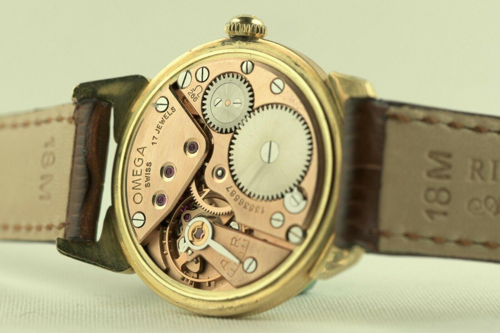 Plaque d'Or 80 Micron Watch from Omega, Switzerland, 1950s for sale at ...
