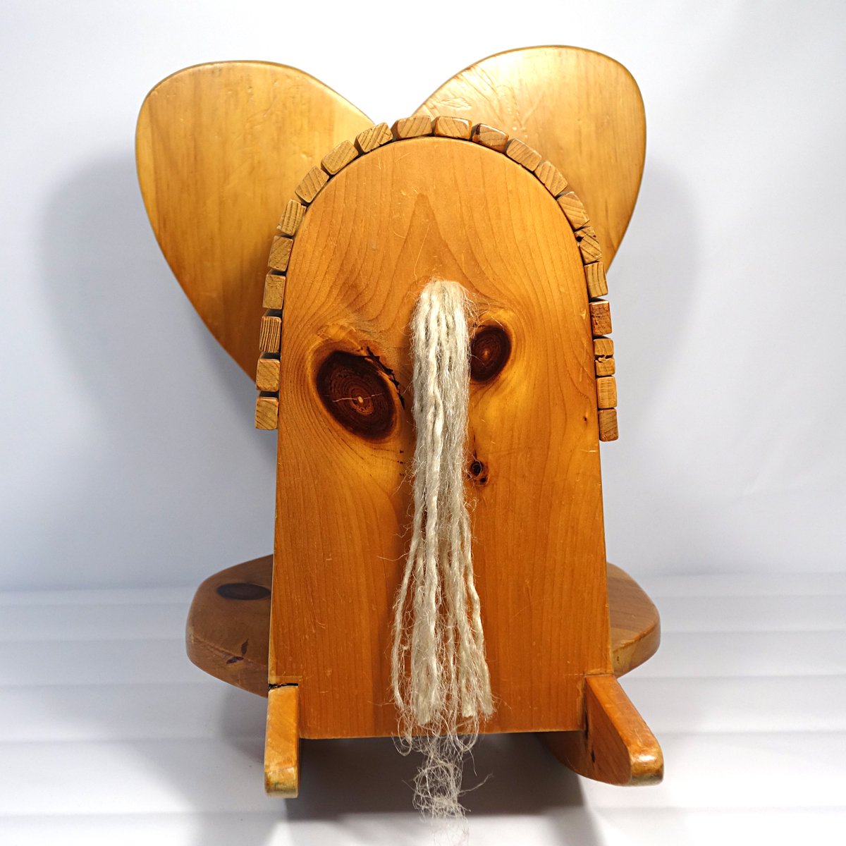 Mid-Century Modern Wooden Rocking Elephant for sale at Pamono