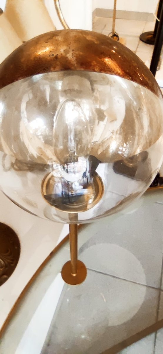 Mid-Century Table with Built-in Light for sale at Pamono