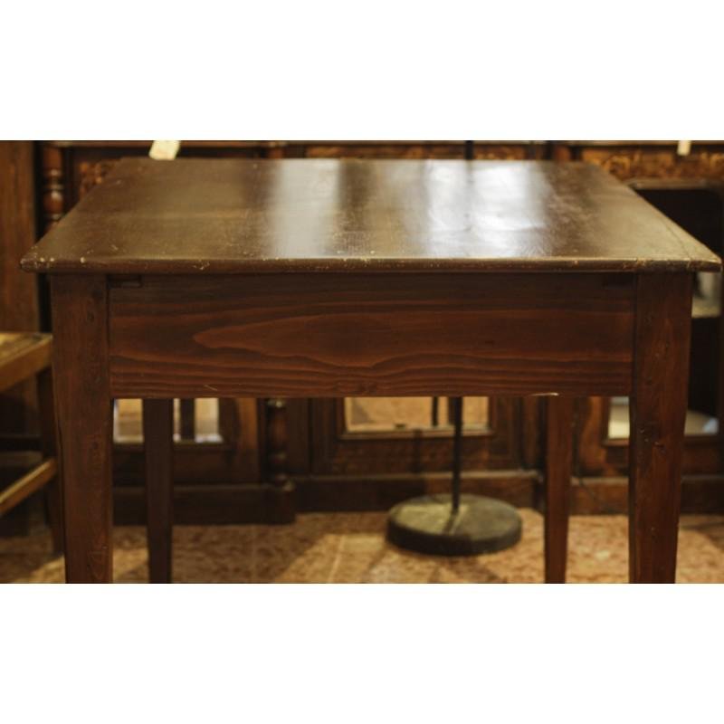 Italian Rustic Table in Fir Wood, 1880s for sale at Pamono